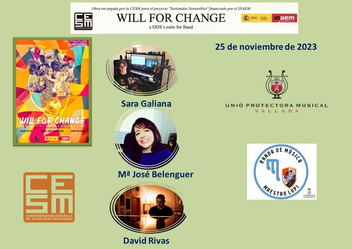 “Will for Change” (a ODS’s suite), obra de encargo de la CESM, sigue con su estreno por toda ...