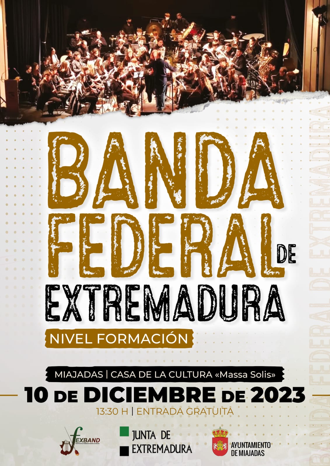 Concierto en Miajadas de la Banda Federal Formación de Extremadura 2023 ...
