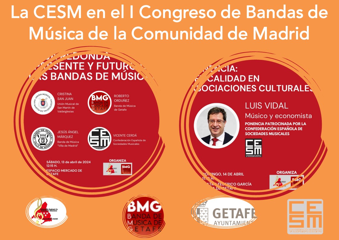 La CESM en el I Congreso de Bandas de la Comunidad de Madrid - COESSM